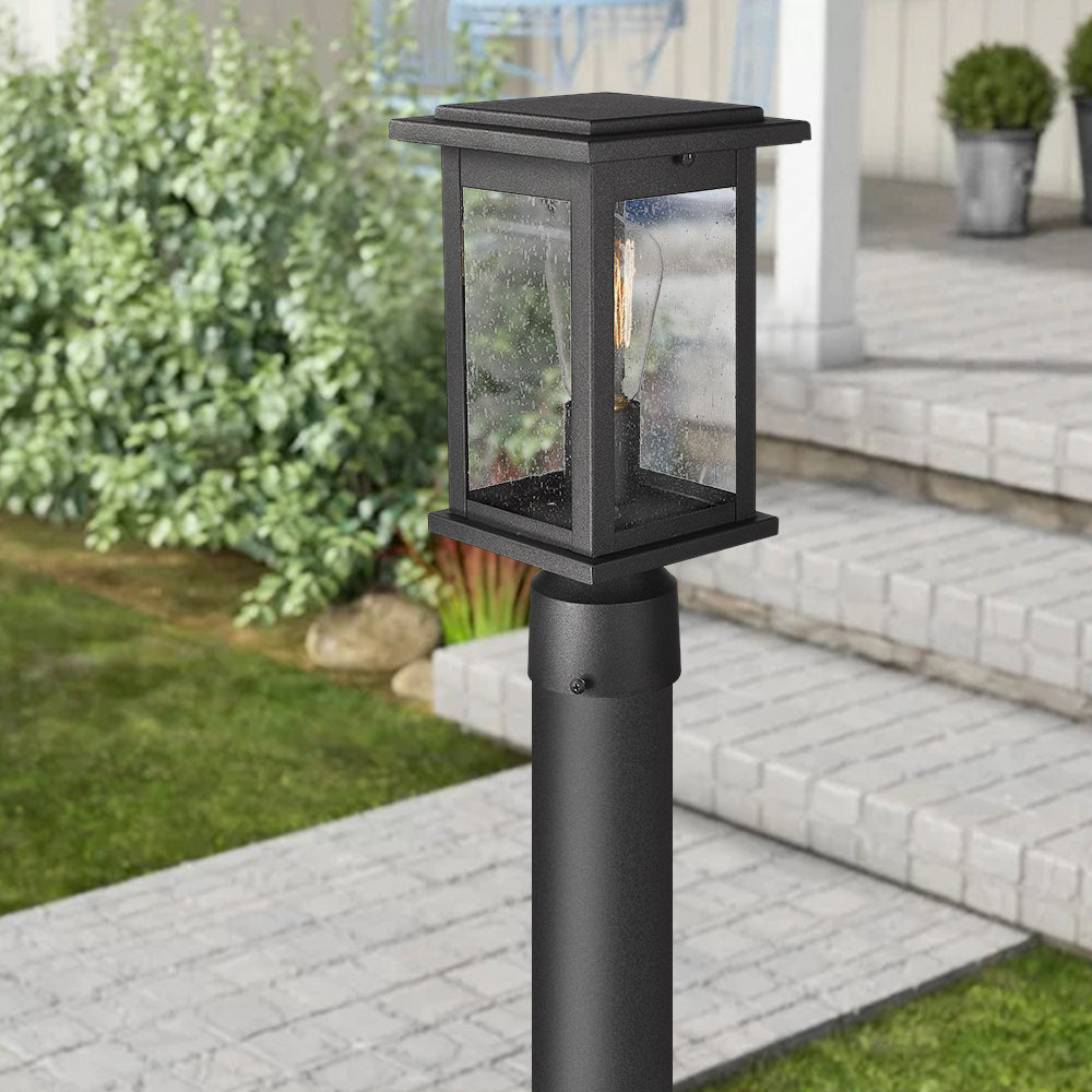Hampton Bay Pole Lights HAMPTON BAY LED SOLAR POST CAPS BLACK FINISH