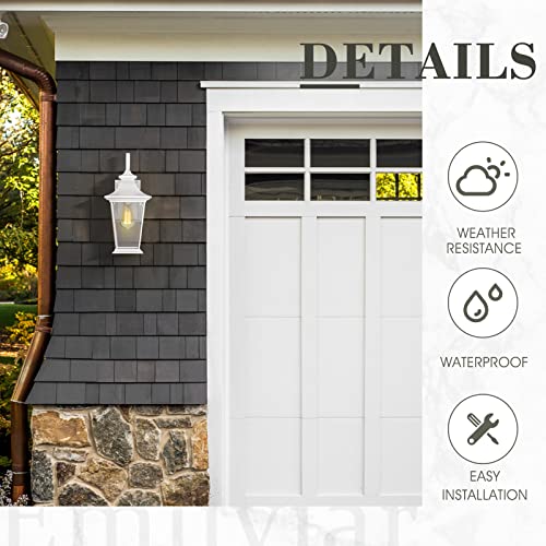 Emliviar Modern Outdoor Carriage Lights, Large Outside Lights for Hous