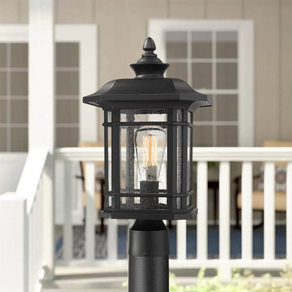 Emliviar Outdoor Post Lighting Fixture in Black Finish,A2202110P1 ...