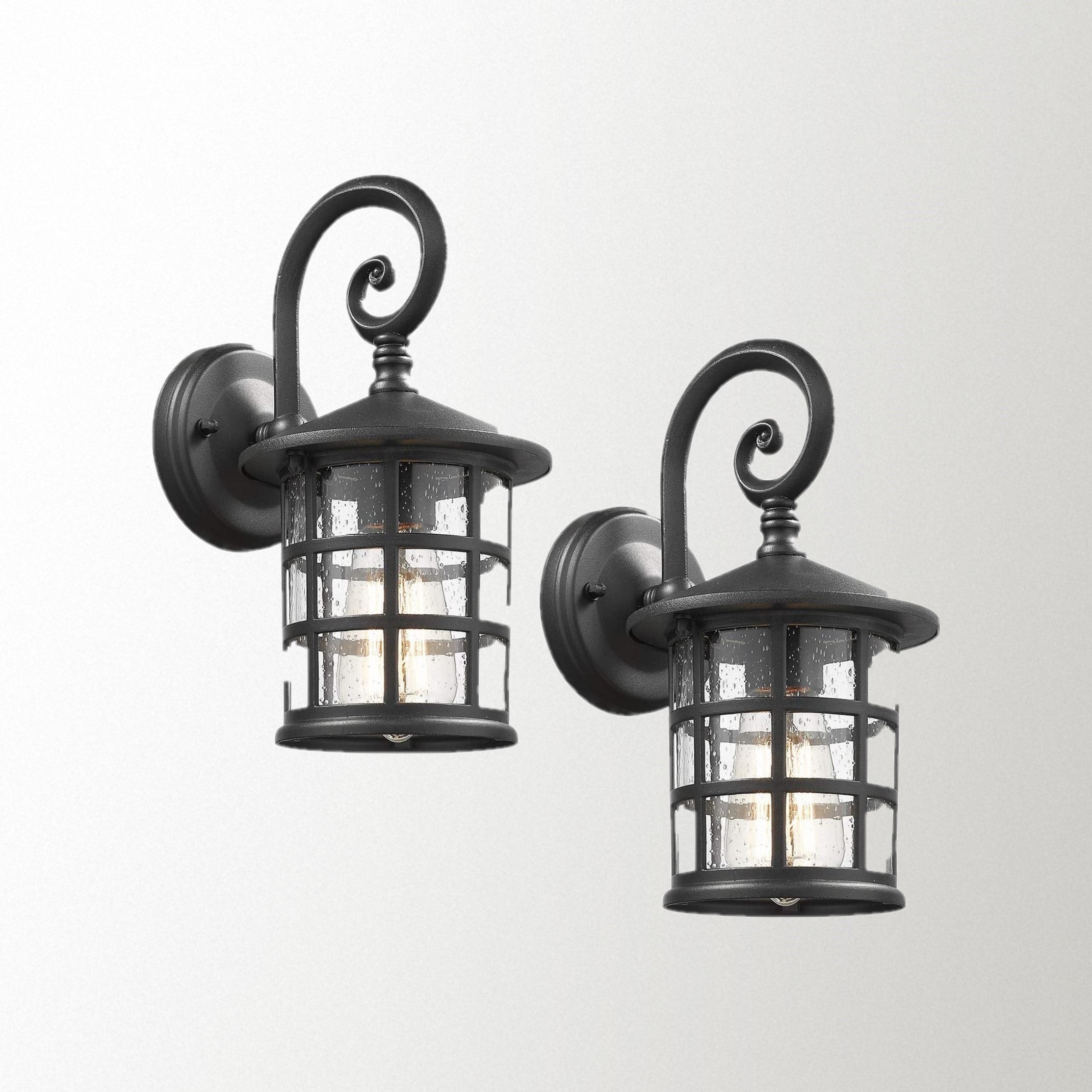 Emliviar Outdoor Porch Lights 2 Pack - Outside Wall Lights for House ...